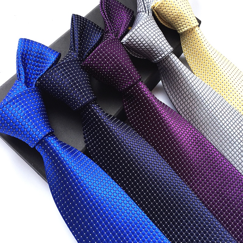 New 8CM Mens Ties Polka Dots Classic Men Wedding Neck Tie Man ...