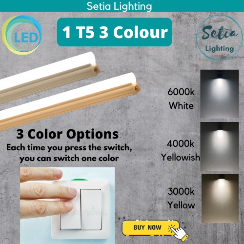 High Grade LED 3 Color T5 Tube Light Ceiling Wall Decoration Strip ...