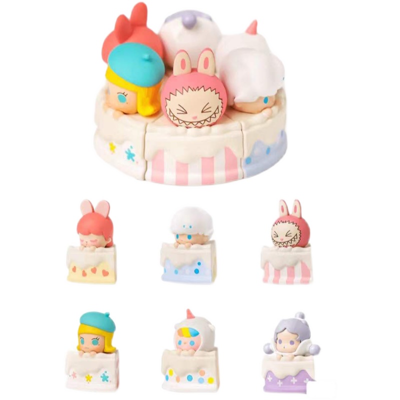 Creamy Cake Labubu Bunny Dimoo Skullpanda Molly Pucky POPMART Toys ...