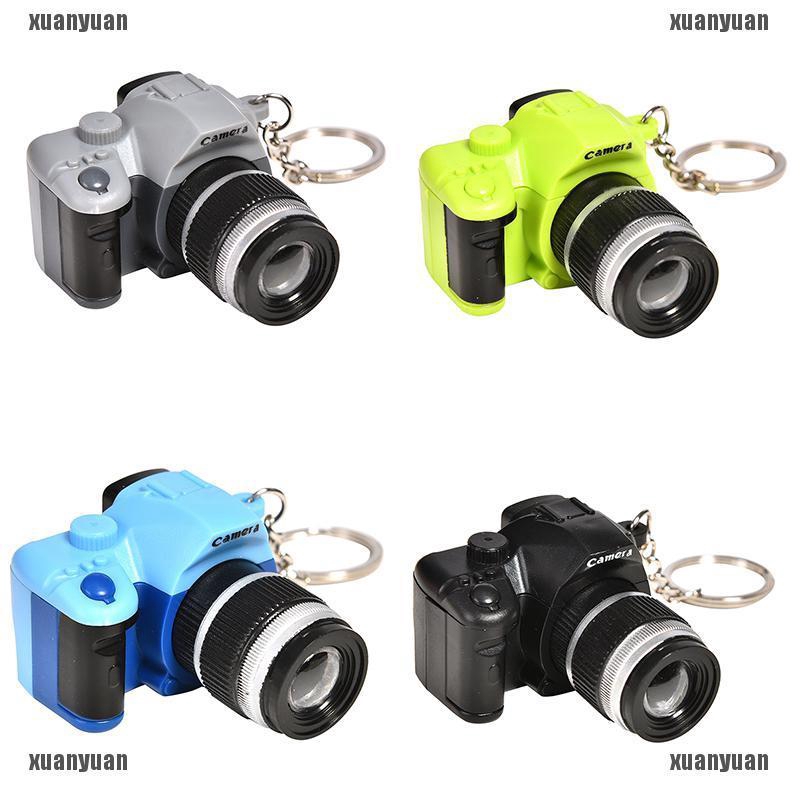XYPH 1 Pcs Simulation Camera LED Keychain with Sound Flashlight Key ...