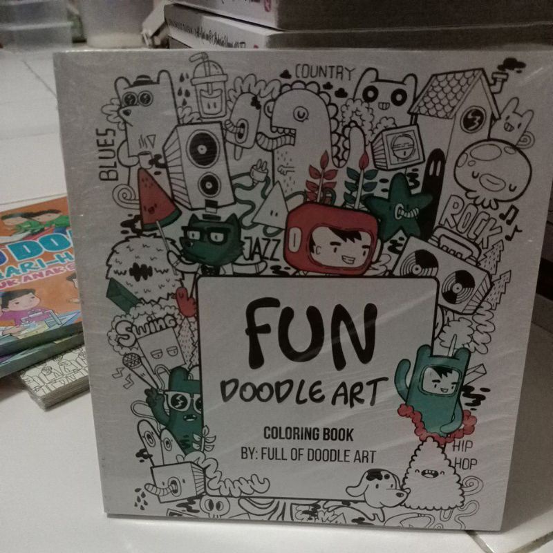 Fun DOODLE ART BOOK Coloring BOOK | Shopee Philippines