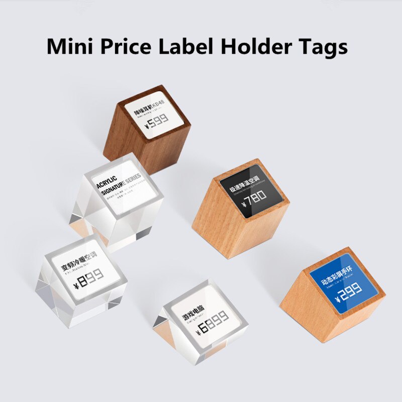 Retail Mini Price Label Holder Merchandise Acrylic Sign Holder Price ...