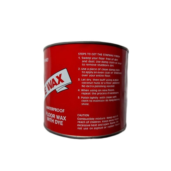 900 GRAMS STAR WAX RED DYE WAX FLOORWAX FOR LONG-LASTING SHINE ...