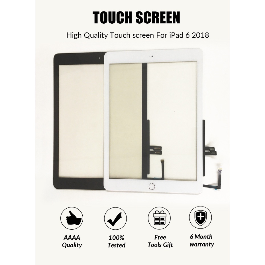New For iPad 9.7 (2018 Version) 6 6th Gen A1893 A1954 Touch Screen ...
