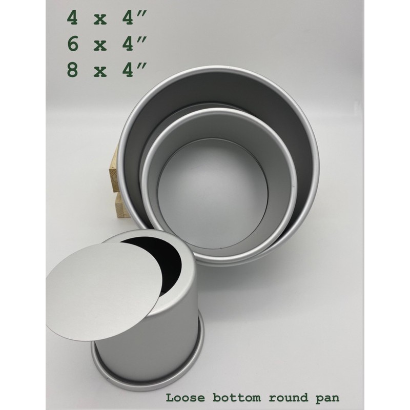 Loose Bottom Round Pan Cake Pan 4/6/8 by 4 inches | Shopee Philippines