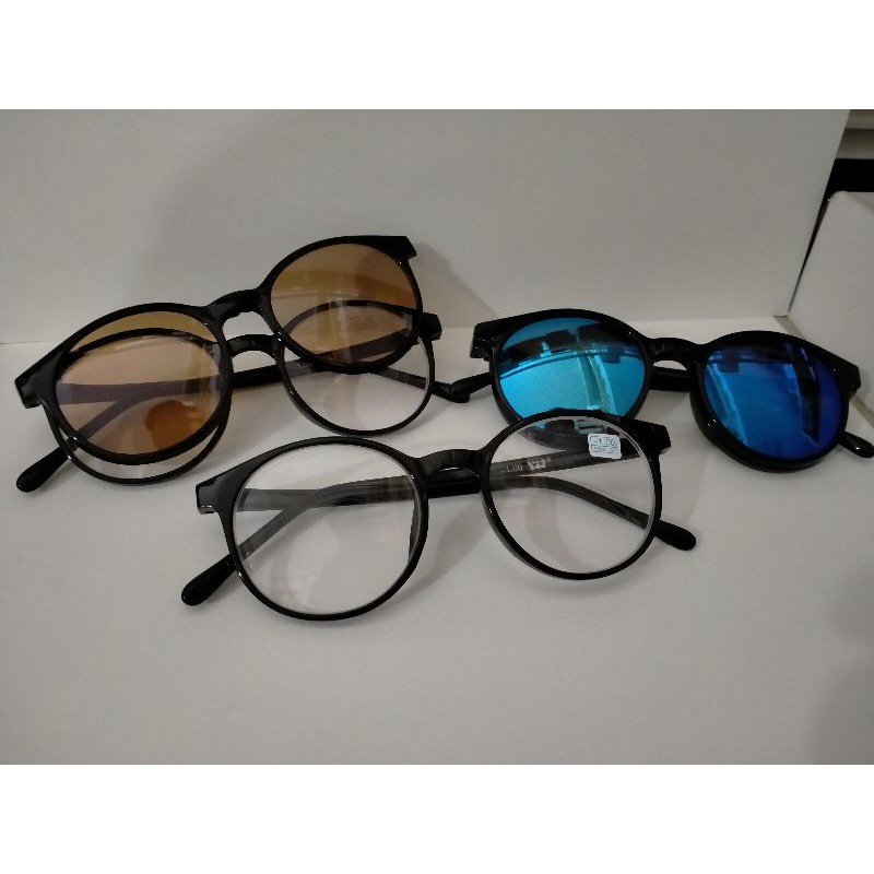 NORMAL CLIP ON GLASSES ROUND MODEL | Shopee Philippines