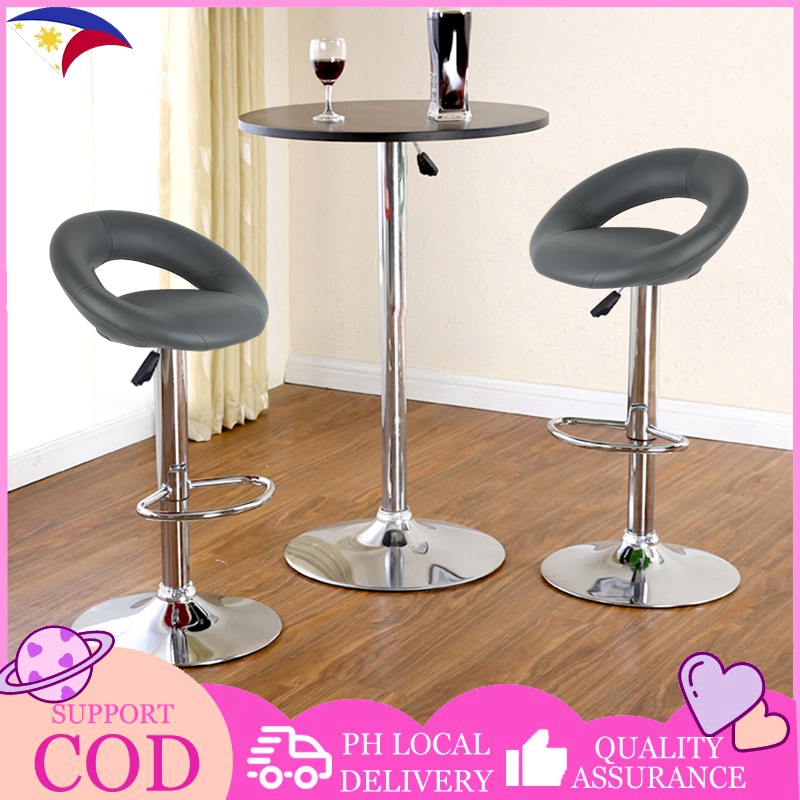 Bar Stools Counter Height Adjustable Bar Chair 360 Degree Swivel Seat ...
