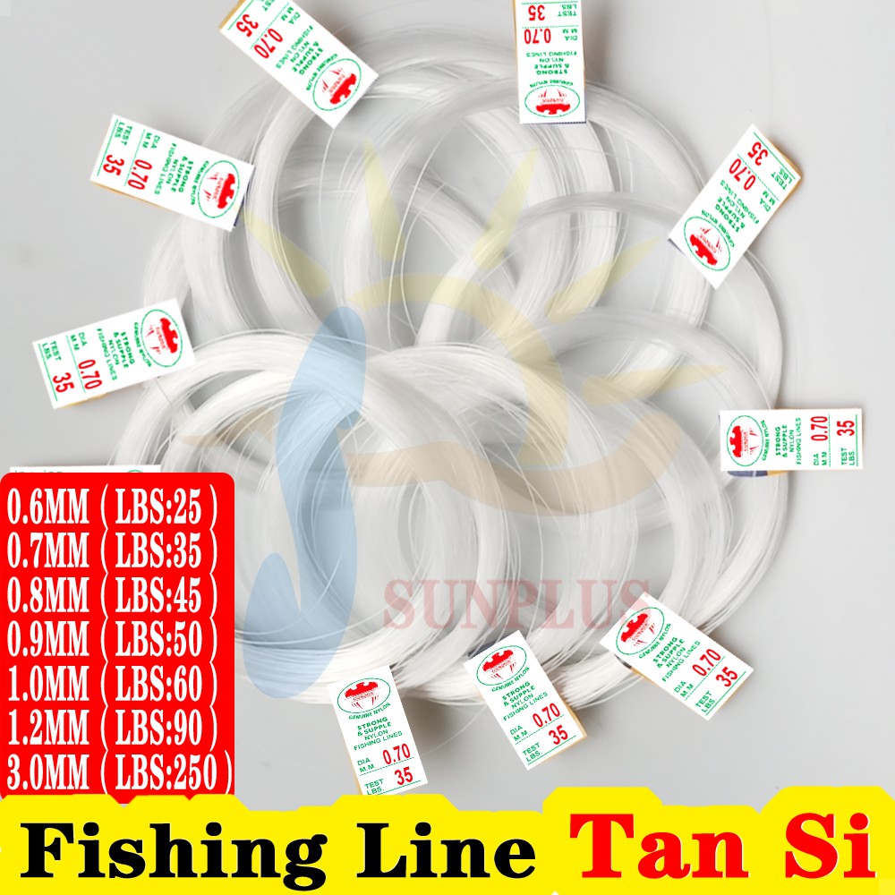 Tanse Nylon Fishing Line Nylon Monoline Tansi #60-70-80-90-100-120 ...
