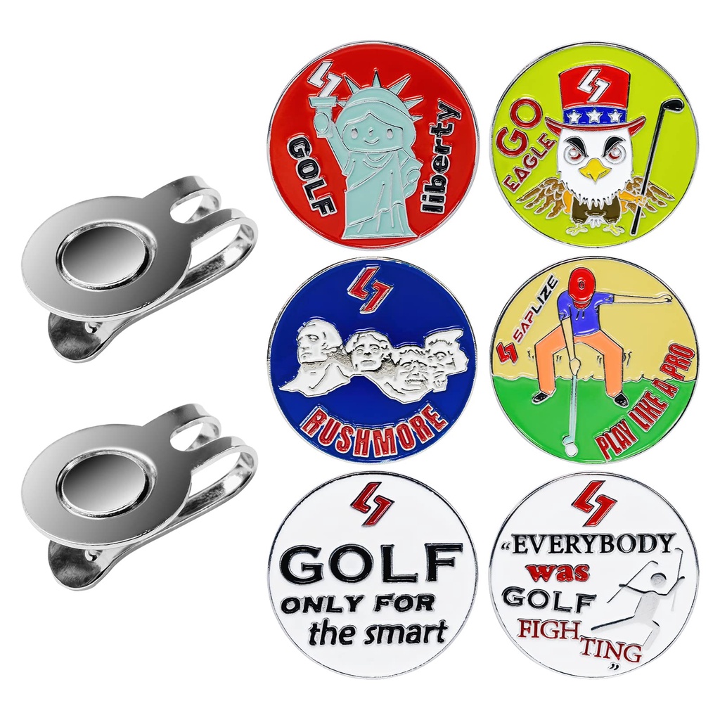 SAPLIZE 4-6 Pack Golf Ball Line Drawing Marker Golf Ball Liner Golf ...