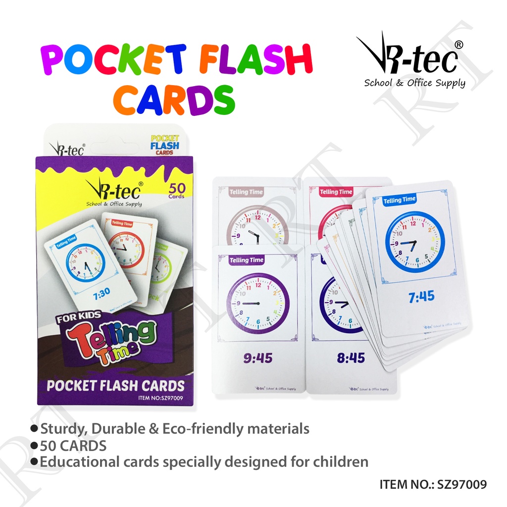 RTEC Pocket flash cards Family Preschool Education learn English and ...