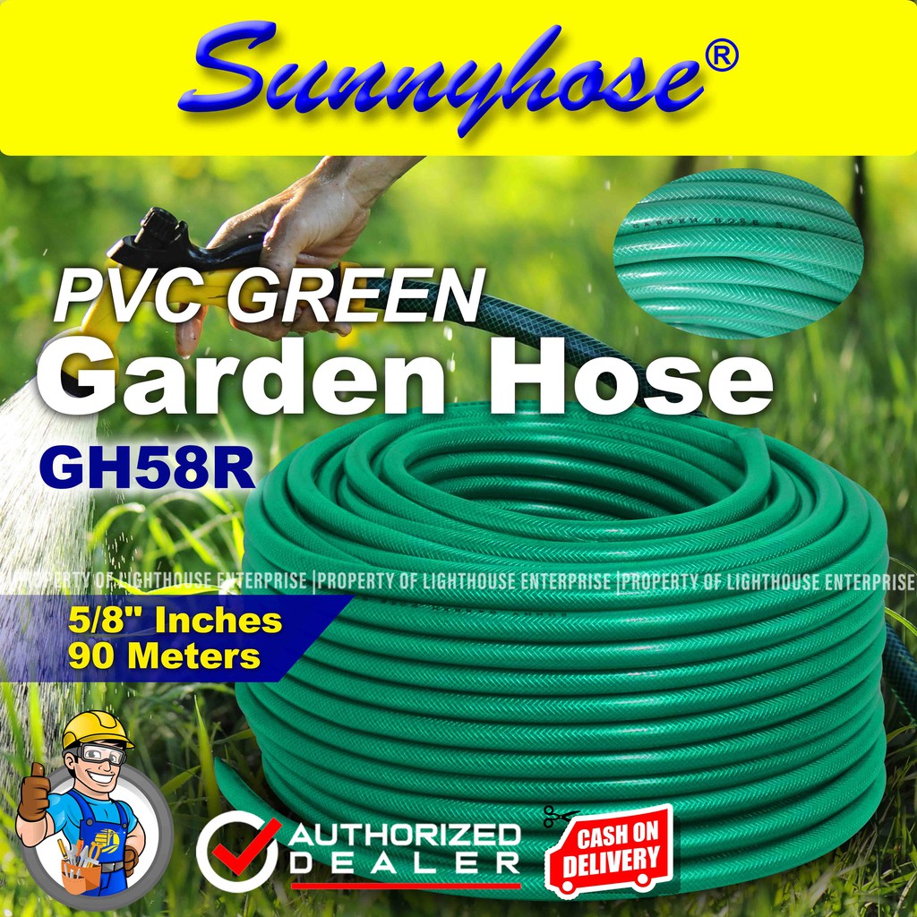 Sunny 90 meters PVC Garden Hose Heavy Duty Quality (Green, Red ...