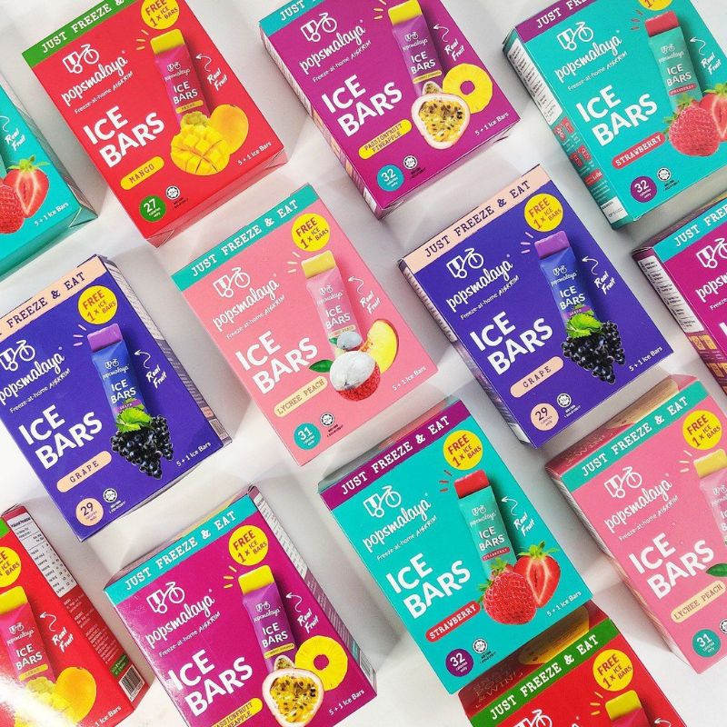 Pops Malaya Ice Bars Just Freeze & Eat ( 45ml x 5 bars + Free 1 ...