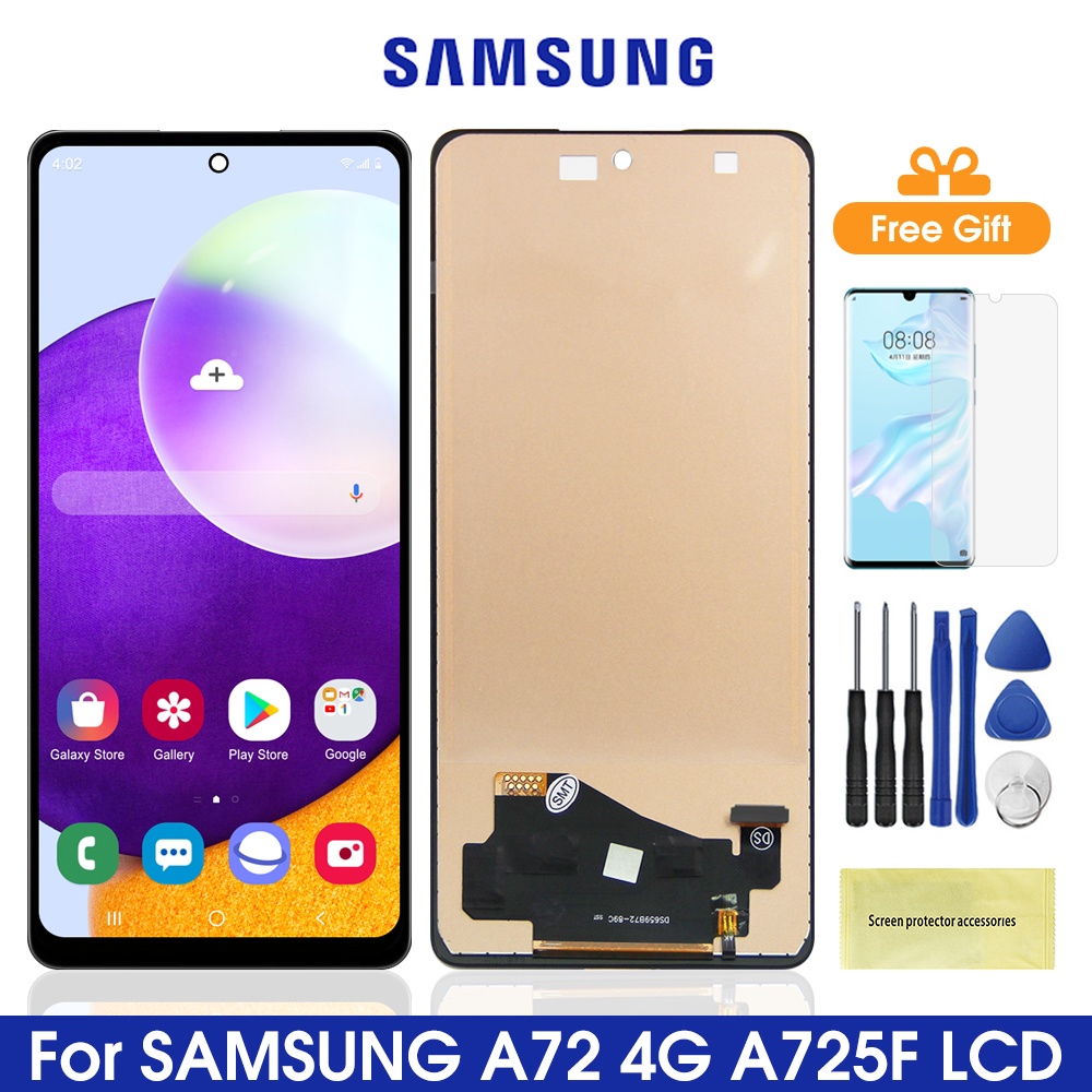 AAA+ Quality For Samsung Galaxy A72 4G LCD Display With Touch Screen Digitizer Assembly Parts ...