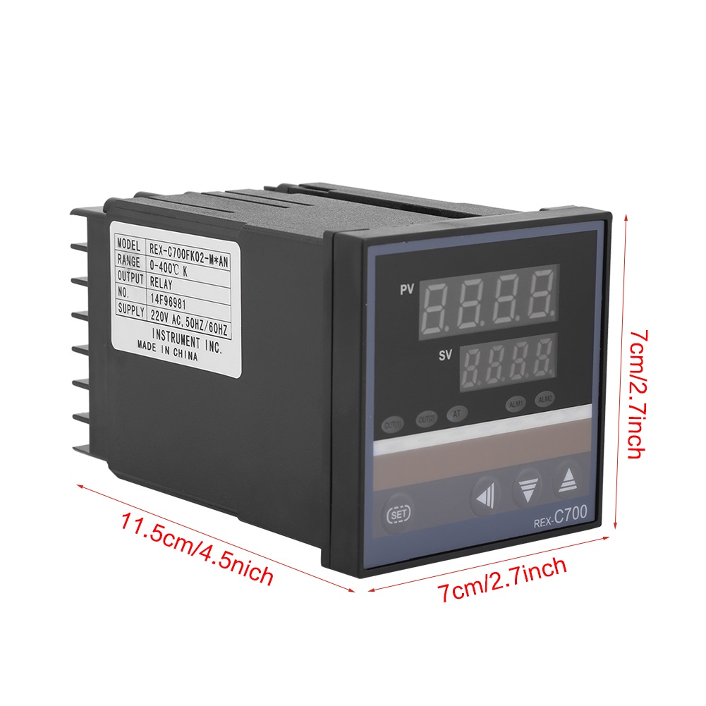 [Ready Stock] REX-C700 0-400℃ Digital PID Temperature Controller ...