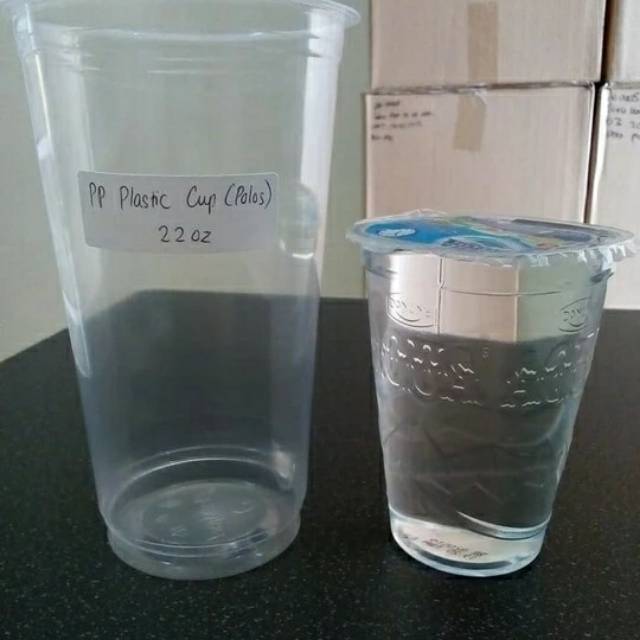 PP Plastic Cup 22oz 9 grams contains 50 pcs | Shopee Philippines