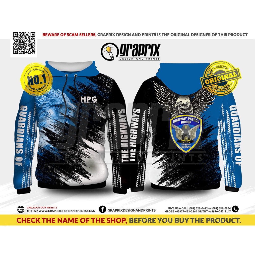 HPG Highway Patrol Group Hoodie Full Sublimation | Shopee Philippines