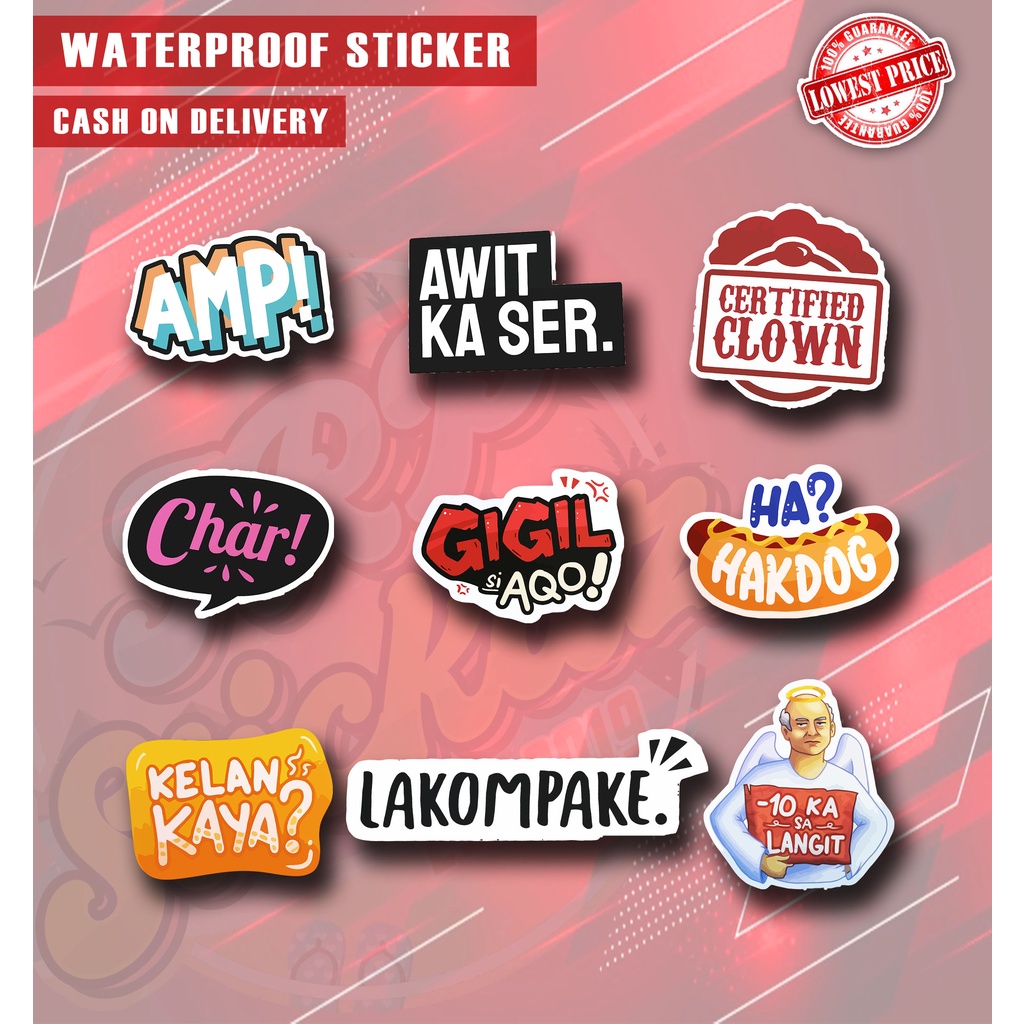Filipino Statements, Expression Stickers | Hologram / Vinyl | JRP ...