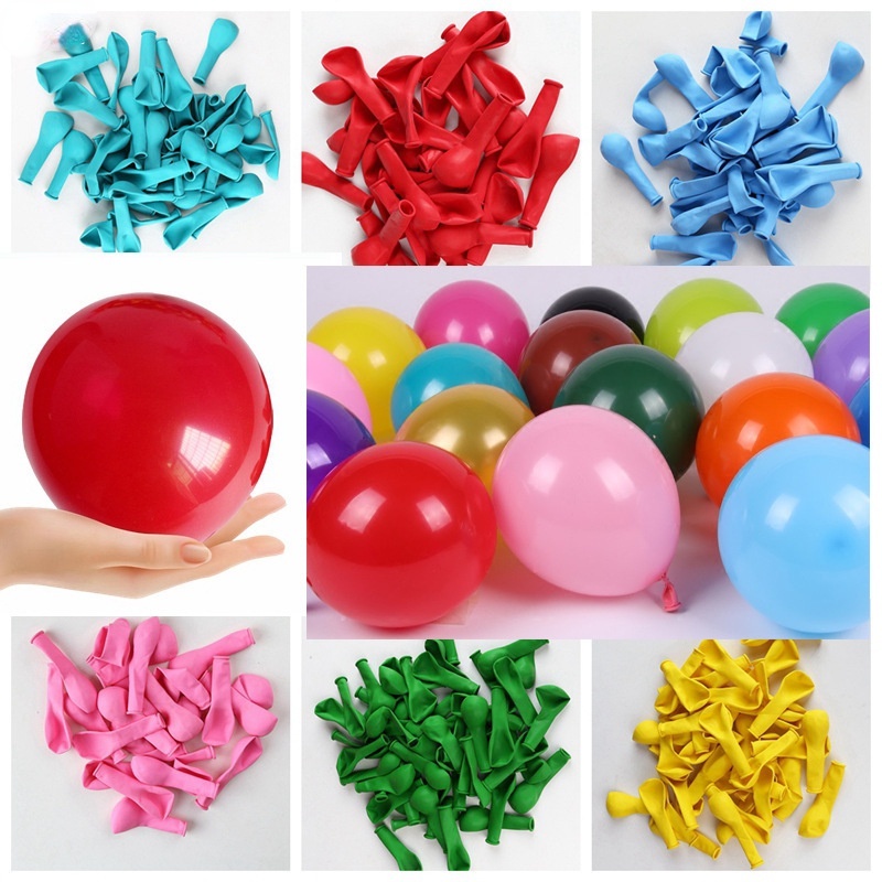50pcs 5 inch Matte Round Latex Balloon Wedding Decoration Balloons Grid ...