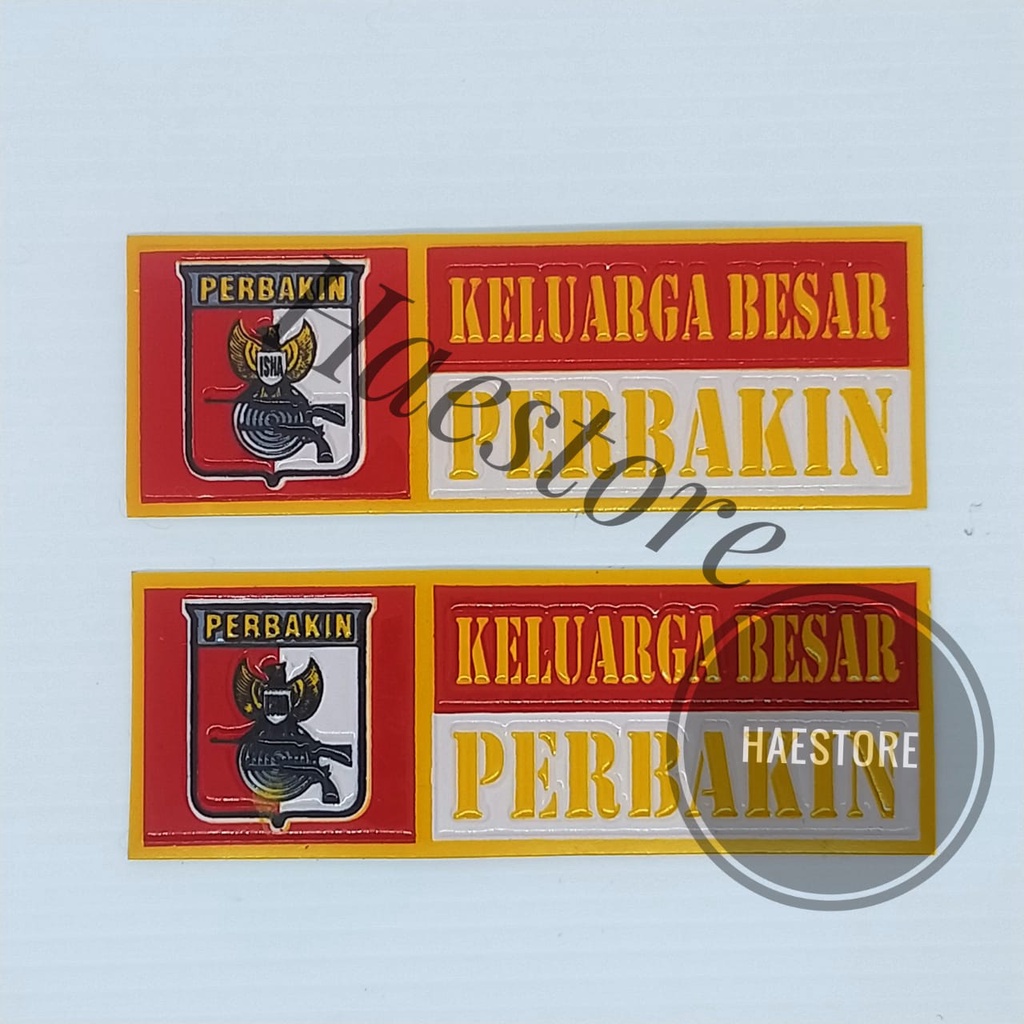 (2pcs) Perbakin Logo Embossed Plate Stickers Car Motorcycle Stickers ...
