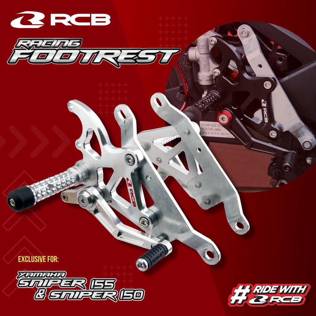 RCB Footrest Race Use Yamaha Sniper 155 and Sniper 150 | Shopee Philippines