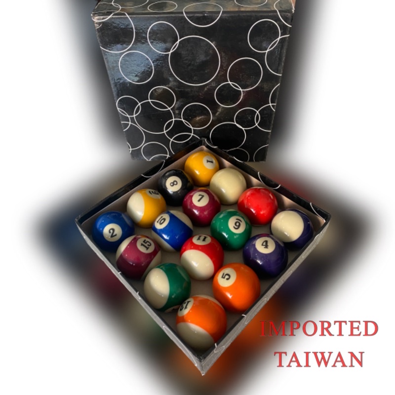 Taiwan Ball Set Senior Size ( 2 1/4 inches)/ Billiard Accessories ...