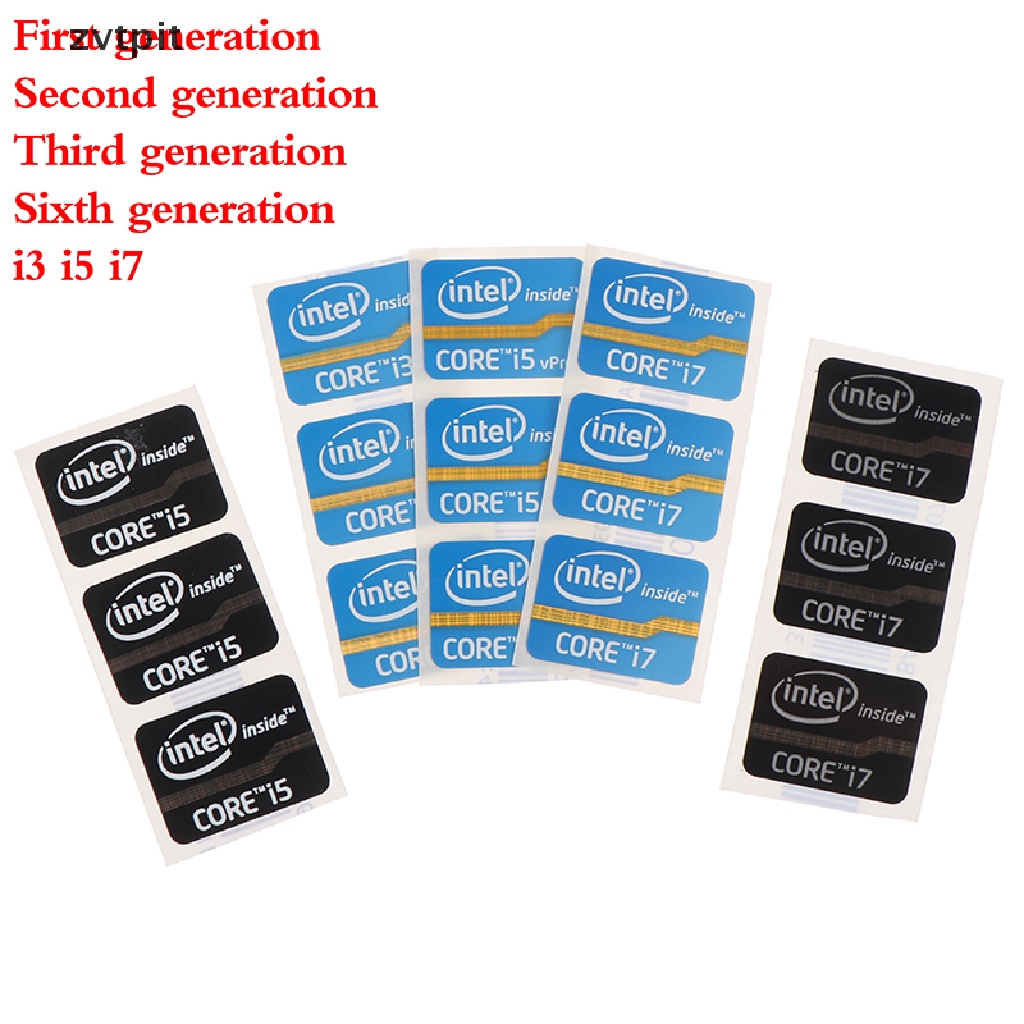 [ZVPT] 3pcs Ultrabook Prestaties Label Sticker Laptop Logo Intel Core ...