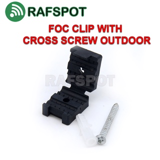 20PCS - Fiber Optic Cable Clip With Screws & Tox Outdoor Use | Shopee ...