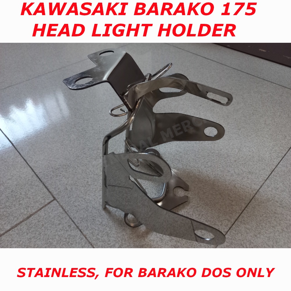 Kawasaki Barako 175, BARAKO II , Stainless Headlight Holder, Barako Dos ...