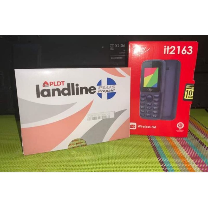 PLDT Landline Sim Bundle/ basic phone iTEL2163 | Shopee Philippines