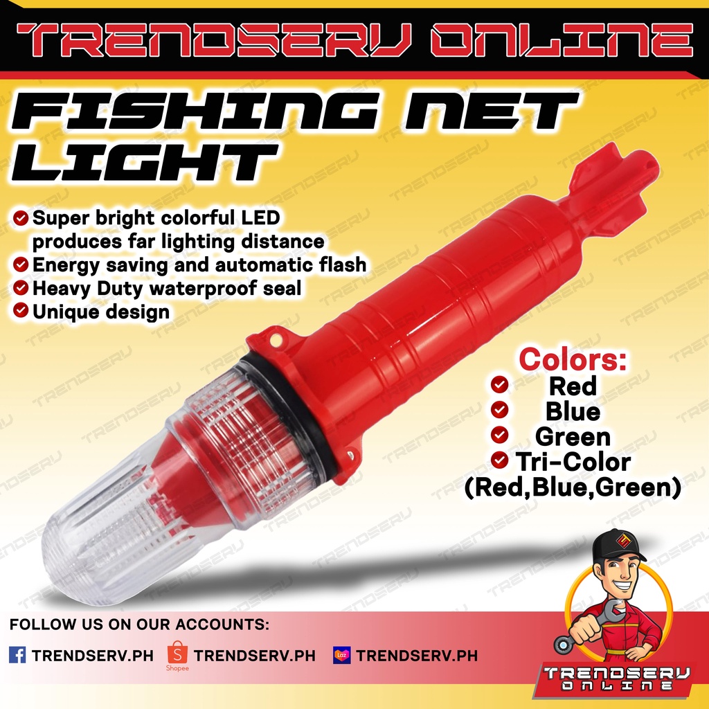 FISHING NET LIGHT /Bobber Fishing Float Boat Night Fishing Lamp ...