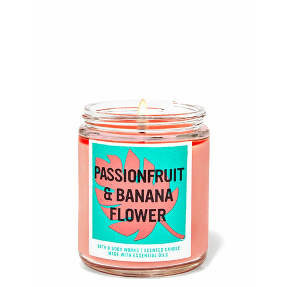 Empire Bath and Body Works PASSIONFRUIT & BANANA FLOWER Single Wick Candle 7 oz / 198 g - Made ...