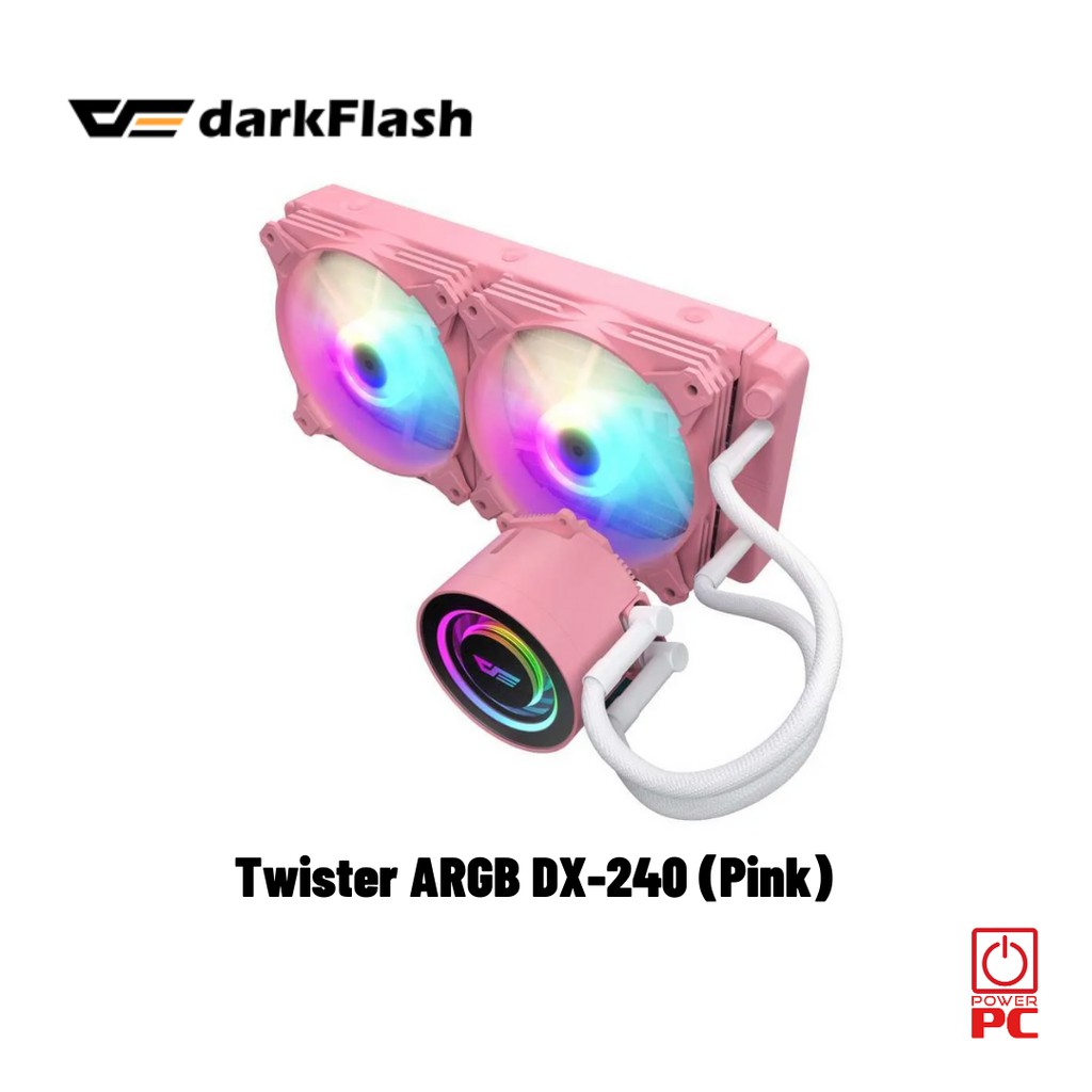 DARKFLASH TWISTER DX-240 ARGB PINK AIO CPU COOLER | Shopee Philippines