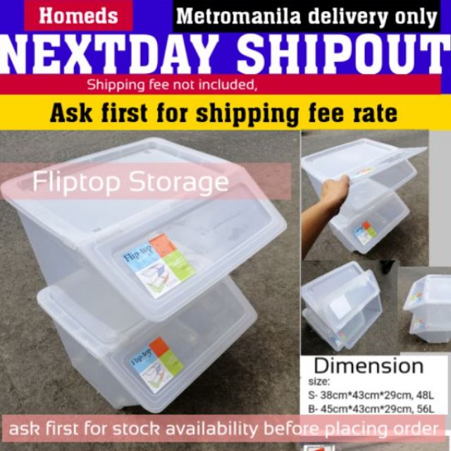 Flip-top storage front open organizer Es | Shopee Philippines