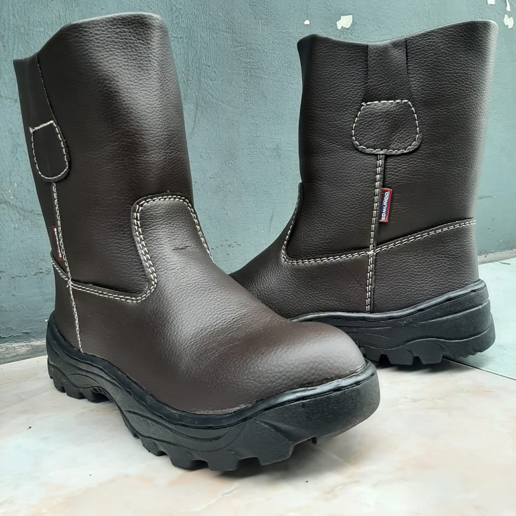 Safety Boots King Shoes Edmundo Iron Toe Synthetic Leather | Shopee ...