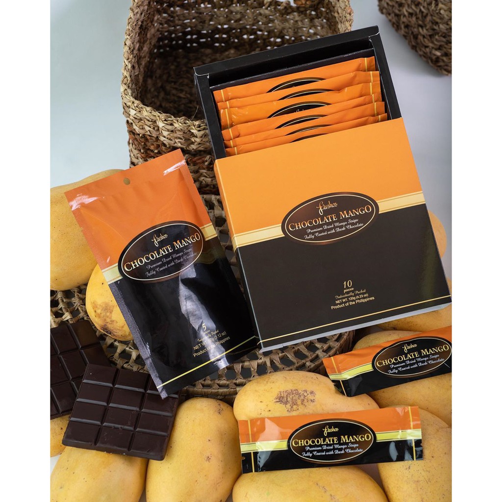 Freshco Dark Chocolate Mangoes (120 grams/Box) | Shopee Philippines