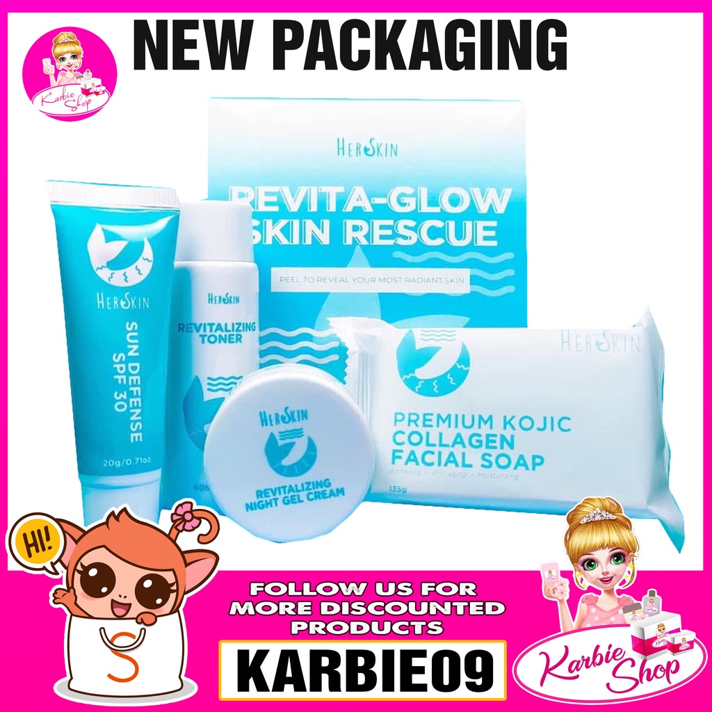 Orig Revitaglow Skin Rescue Kit 4 in 1 best seller | Shopee Philippines