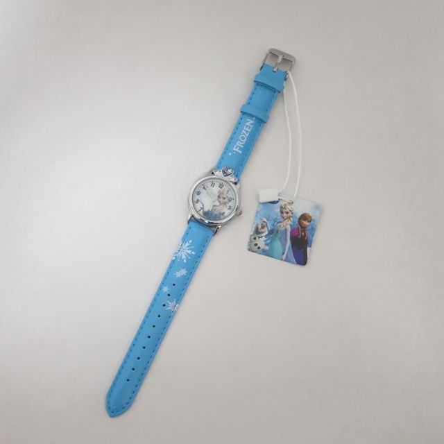Disney Frozen Princess Elsa Leather Watch | Shopee Philippines