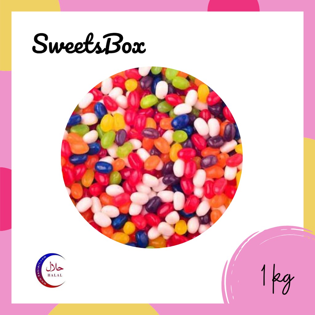Sweetsbox Bebeto Cool Beans Berries Jelly Beans 1KG - Tasty Halal Candy ...