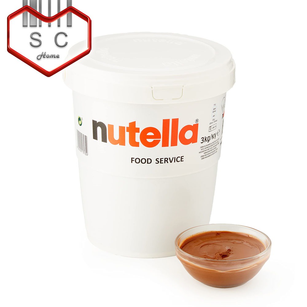 Nutella Chocolate Spread Spread in bucket, 6.6 lbs or 3kg | Shopee ...