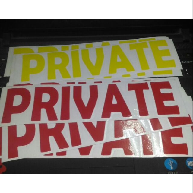 Private decal sticker | Shopee Philippines