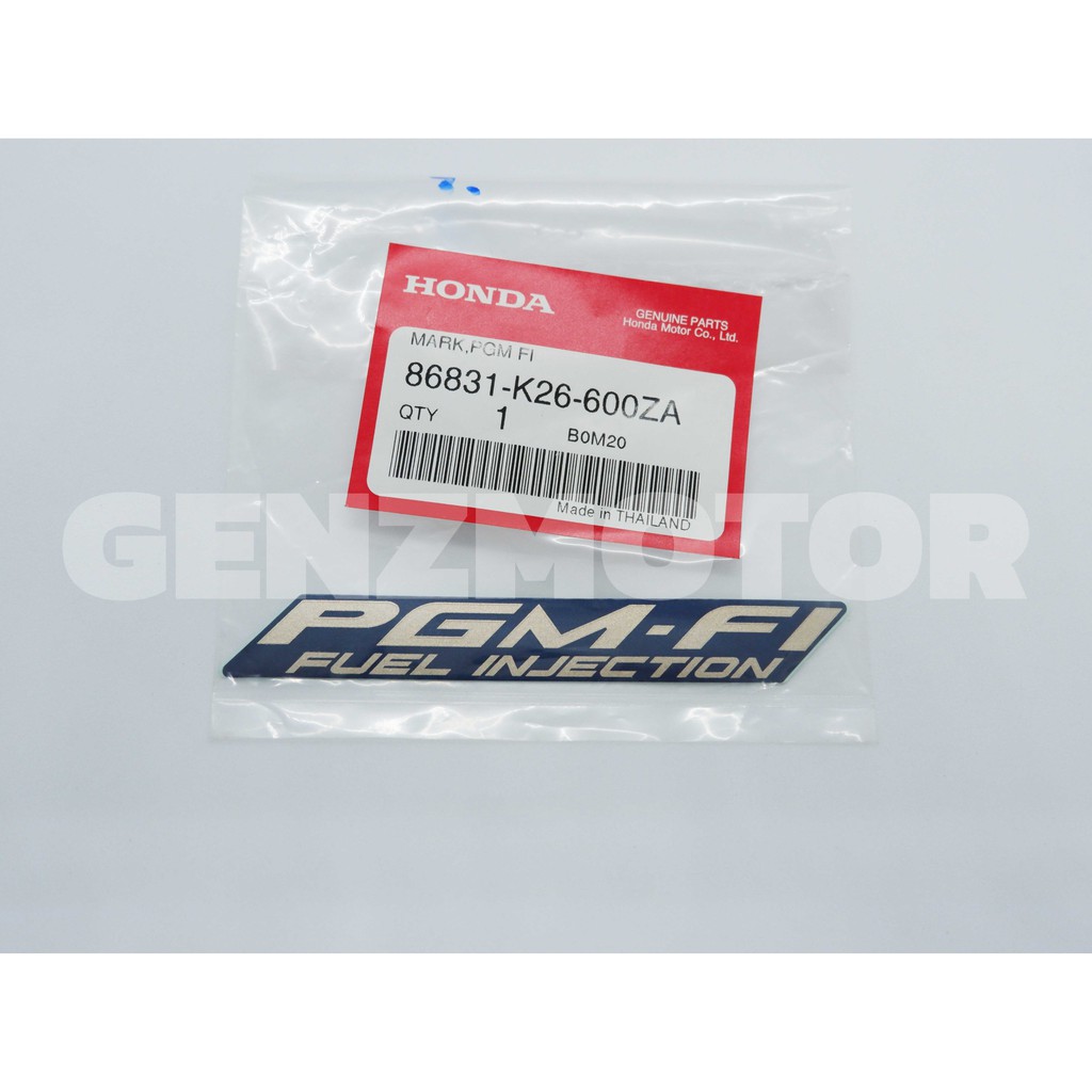 Sticker Mark PGM-FI 100 mm. Authentic Center (Code 86831 86641 87112) ️ ...