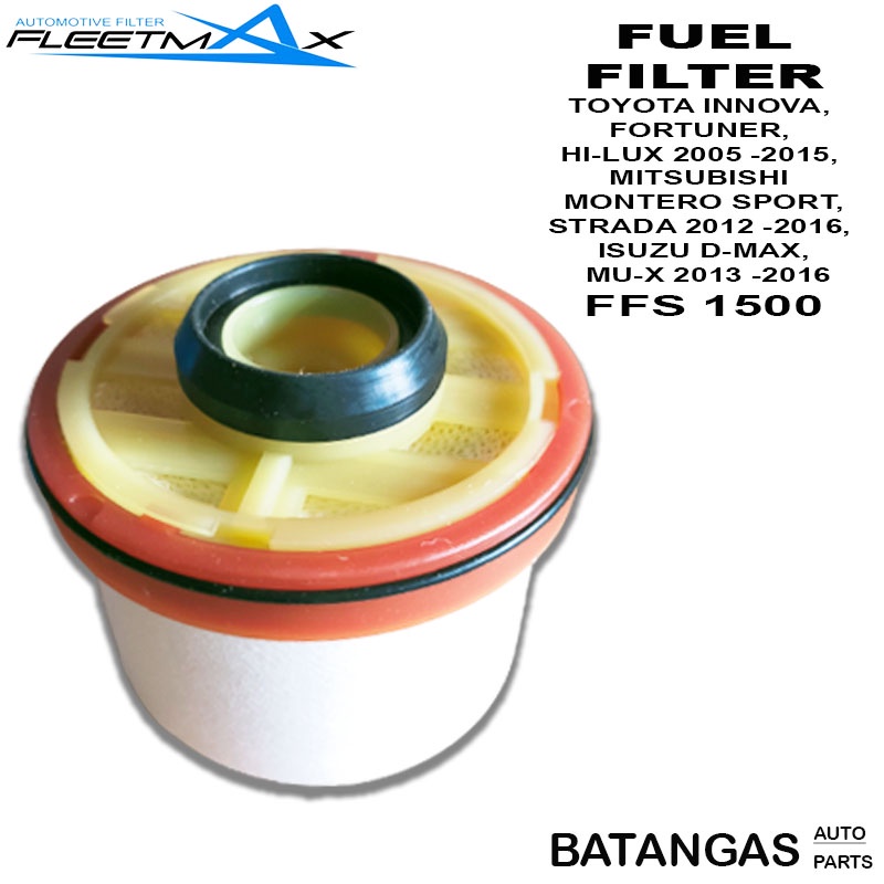 FLEETMAX FUEL FILTER FOR TOYOTA INNOVA,FORTUNER,HI-LUX 2005 -2015 ...