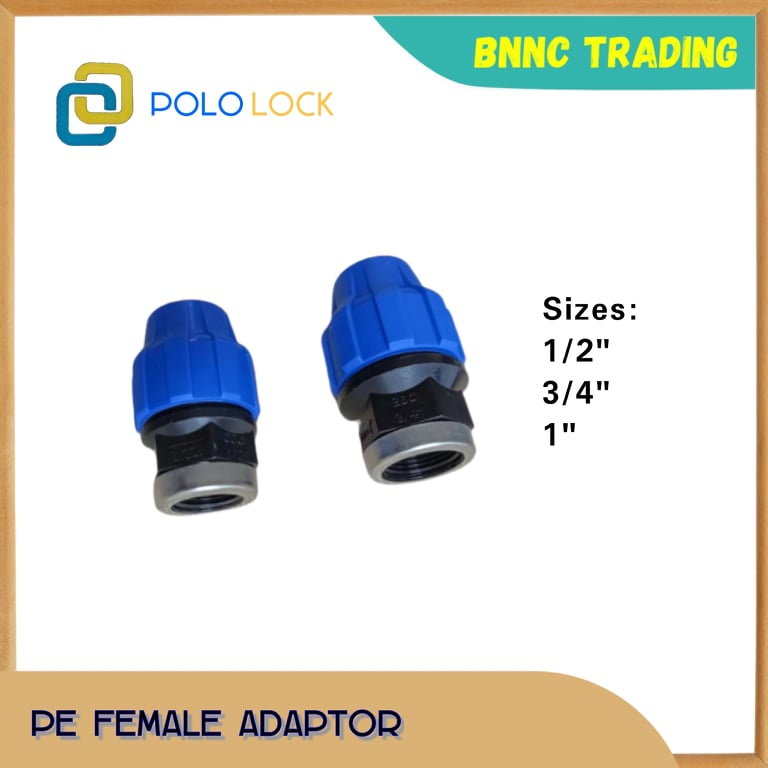 PE FEMALE ADAPTOR PE COMPRESSION FITTINGS 1/2" 3/4" 1" | Shopee Philippines