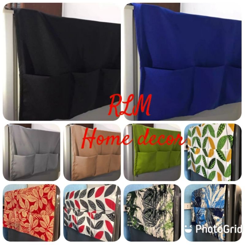 Plain and Printed Ref Cover-(Refrigirator Dust Cover with Pocket (NO ...