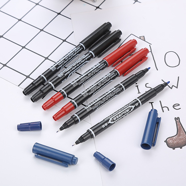 Aowa 120 water-based whiter board marker pen ultra-fine double-headed ...