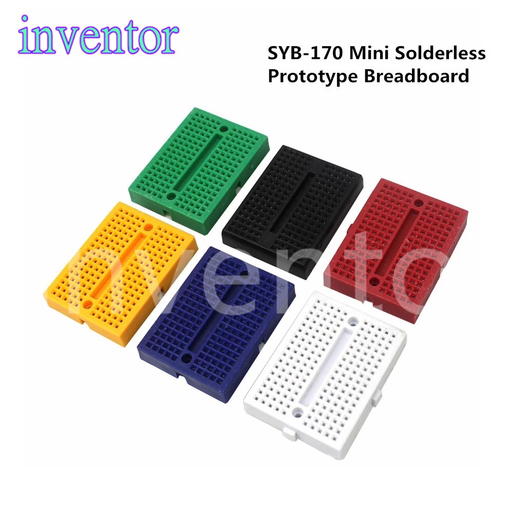 SYB-170 Mini Breadboard Test Board Hole Circuit Boards Color palette ...