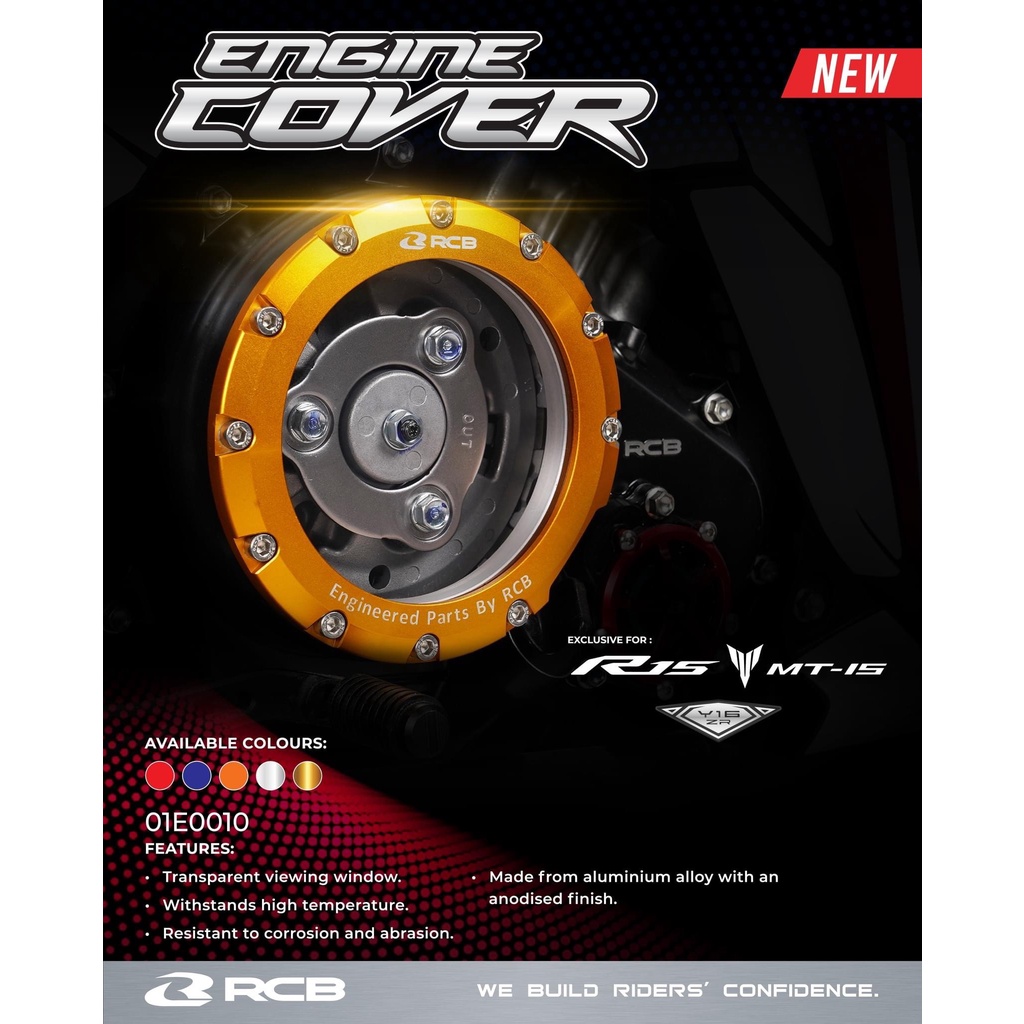 Rcb Engine Cover For Exciter150/M-SLAZ/R15/MT15 | Shopee Philippines