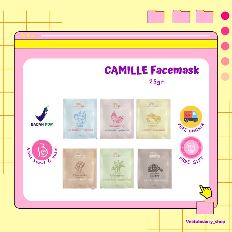 (BPOM Approved) (Free Gift) Wash Off Mask by Camille Beaute Organic Mask (ex MYN) | Shopee ...