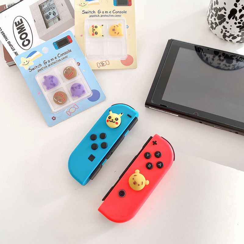4 Pcs Case for Nintendo Switch Lite Oled Game Console Joystick Silicone ...