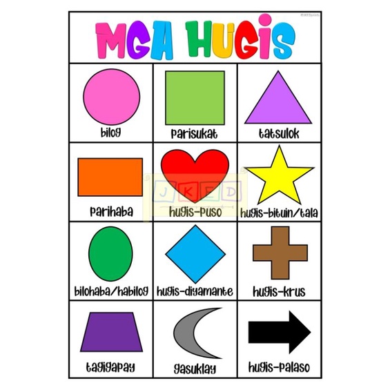 Shapes Mga Hugis Chart Laminated A4 size Polygons Quadrilaterals ... Shapes Mga Hugis Chart Laminated A4 size Polygons Quadrilaterals ...